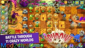 Plants vs. Zombies 2 MOD (Menu, Tiền, Max Level) 12.5.1 APK